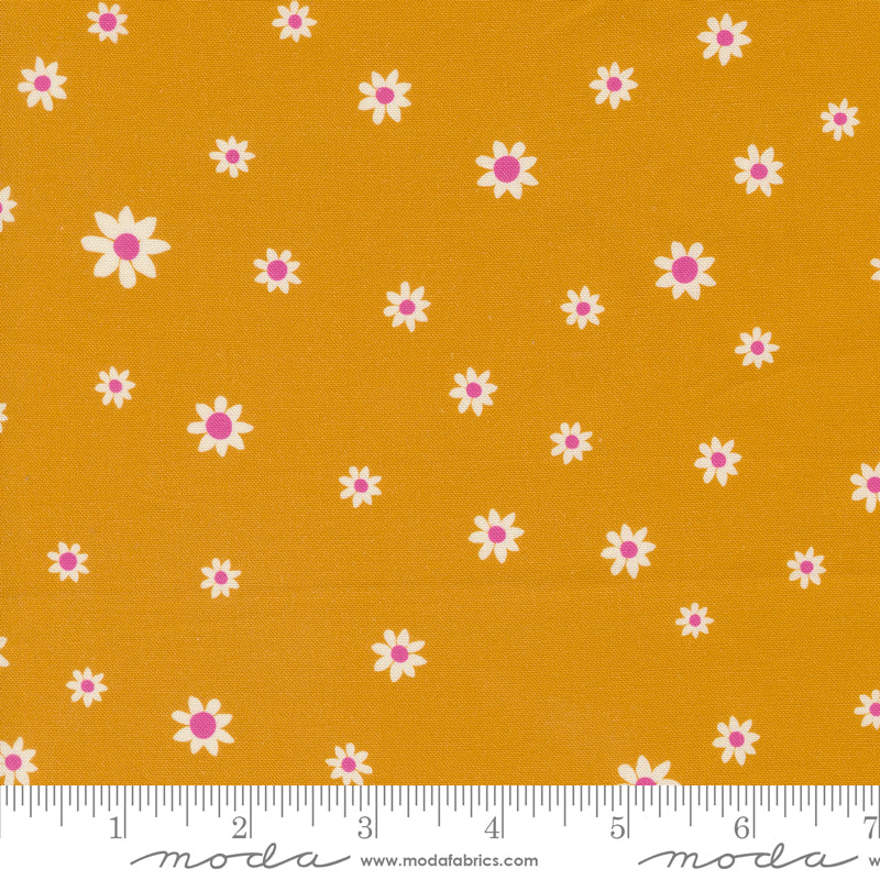 Maeve Daisy Dot Golden – Sew Lux Fabric