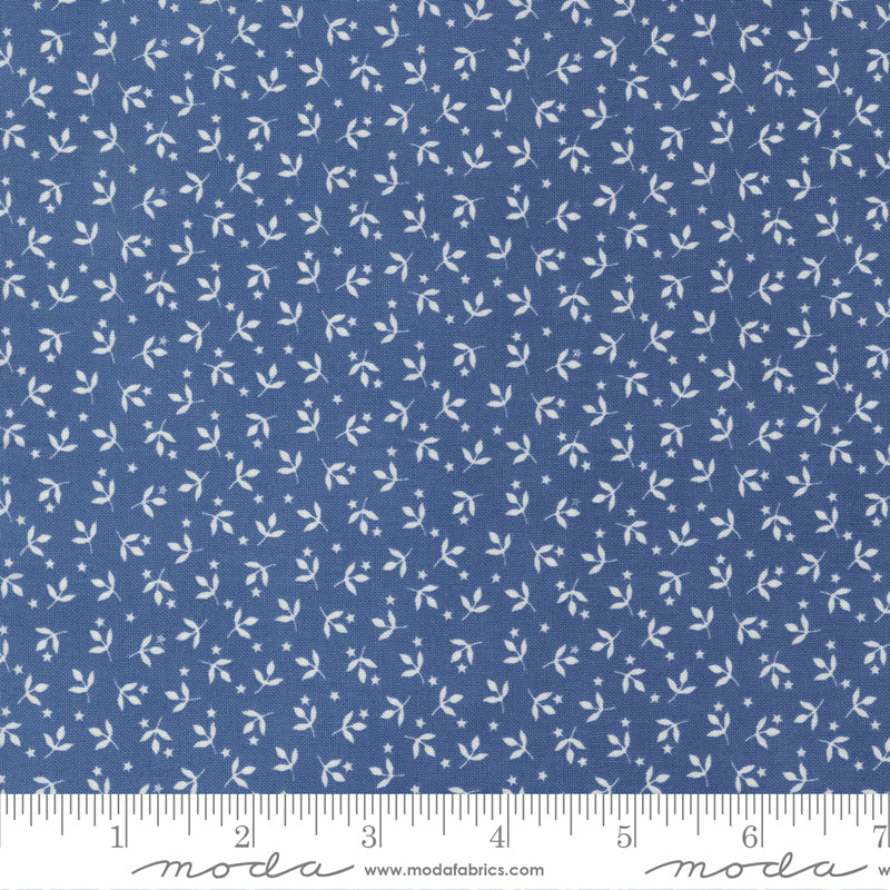 Sunrise Side Little Leaf Blue – Sew Lux Fabric