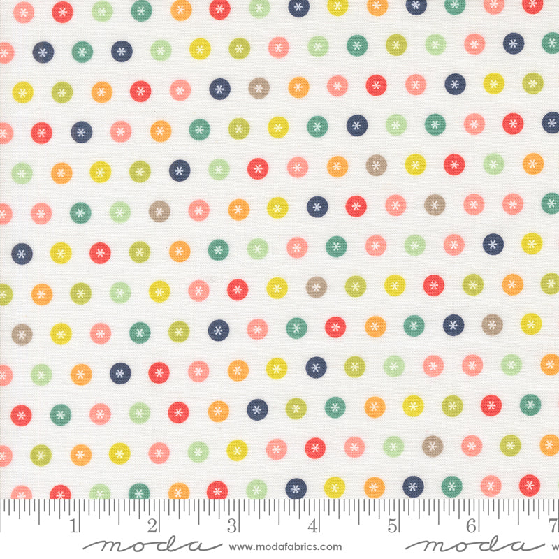 Raspberry Summer Dots Cloud – Sew Lux Fabric