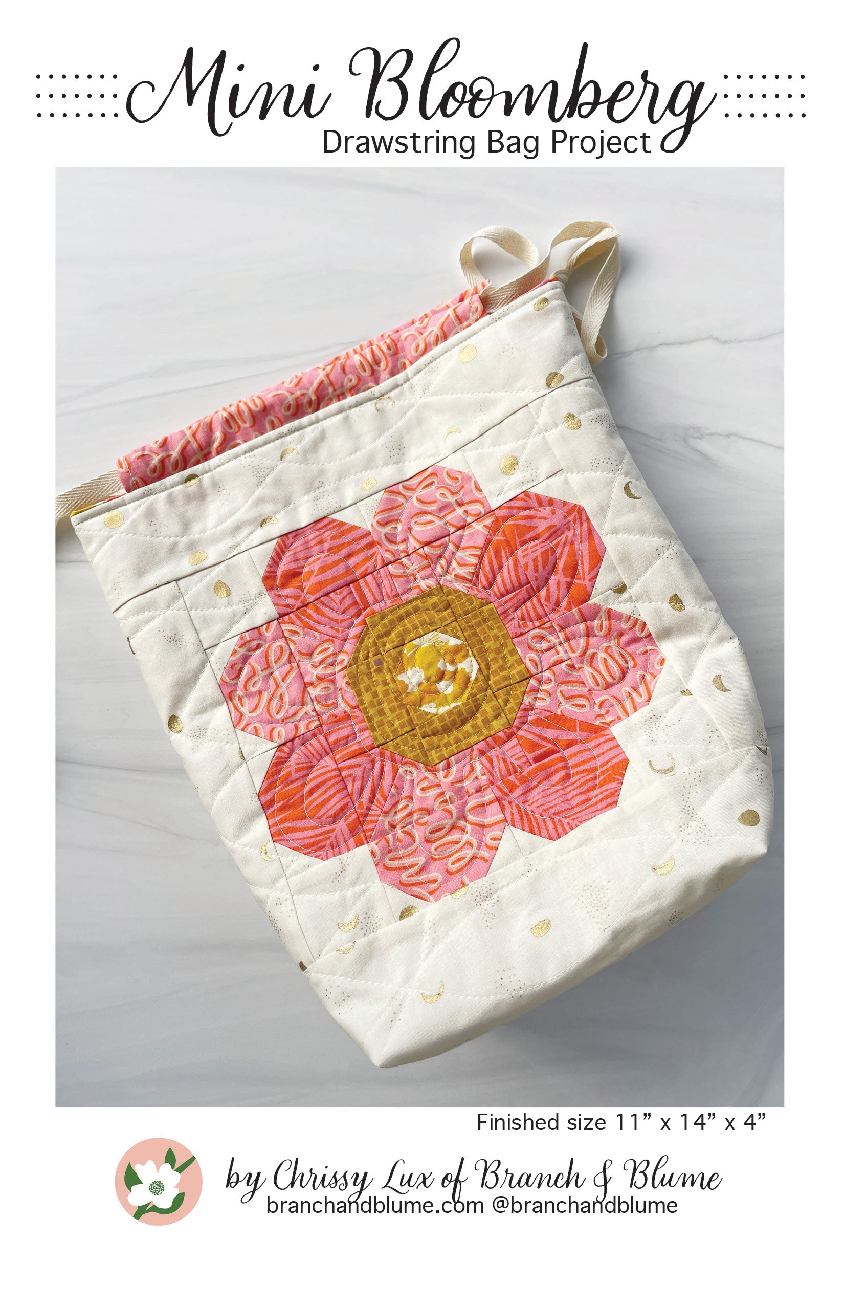 Mini Bloomberg Drawstring Bag - PDF Pattern – Sew Lux Fabric