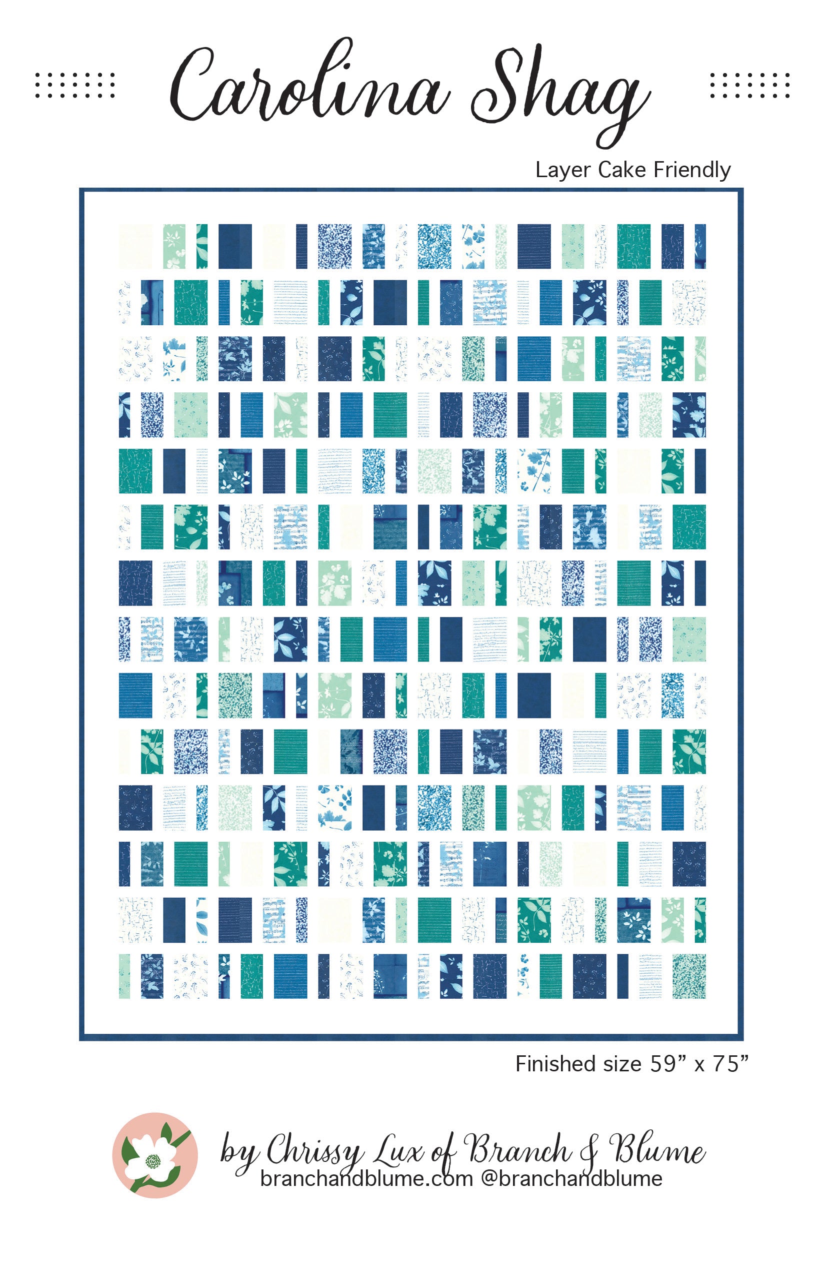 Carolina Shag Quilt Pattern - PDF – Sew Lux Fabric