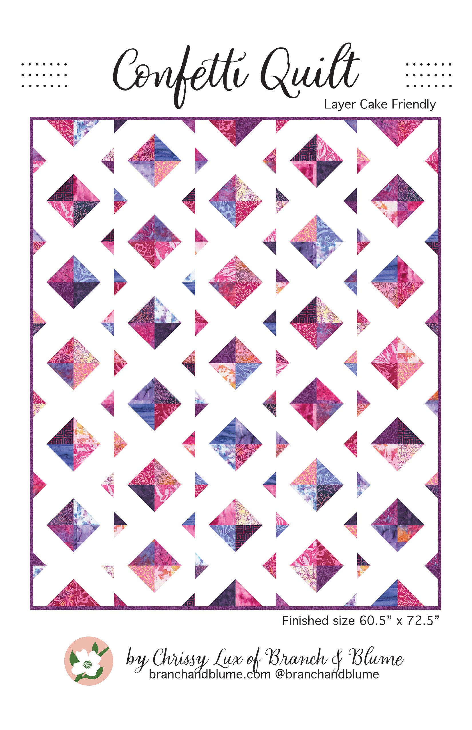 Confetti Quilt - PDF Pattern – Sew Lux Fabric