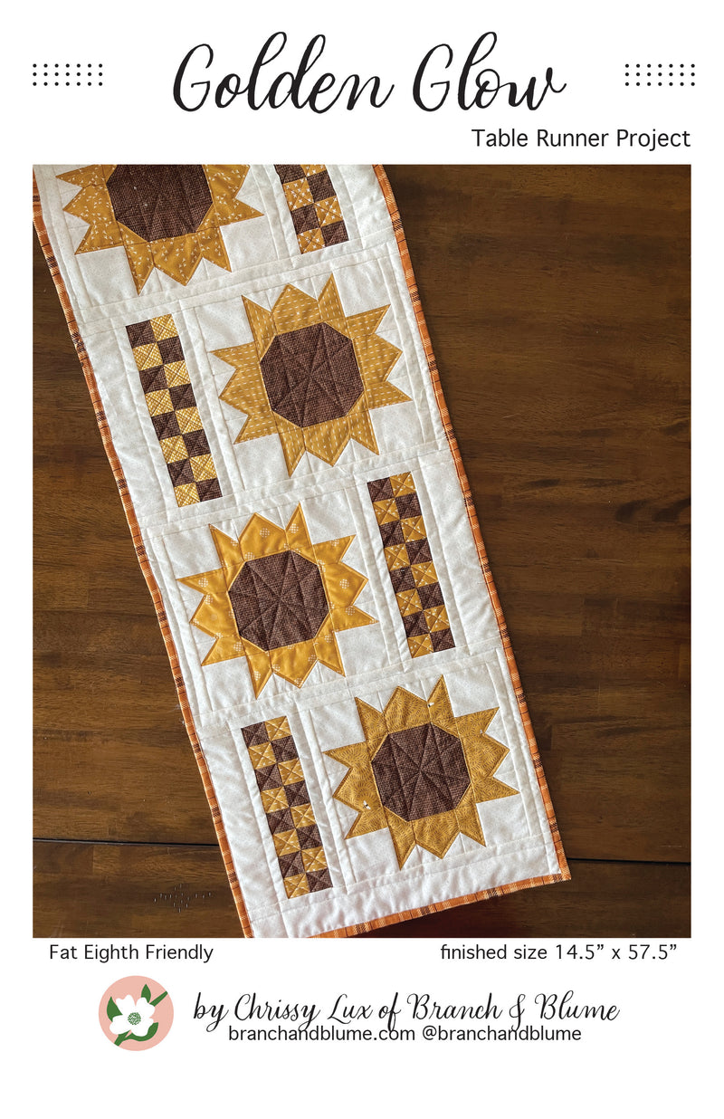 Golden Glow Table Runner - PAPER – Sew Lux Fabric