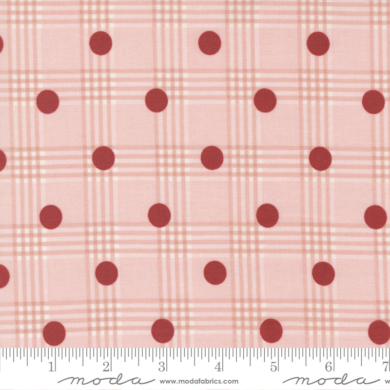 Isabella Polka Dot Check Pink – Sew Lux Fabric