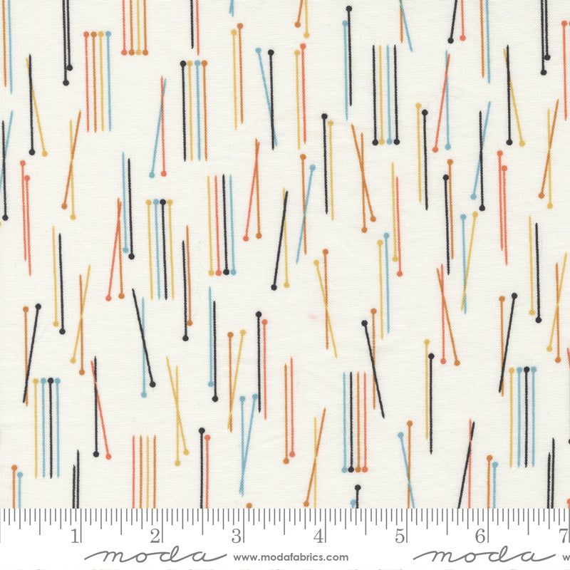 Lazy Afternoon Knitting Vanilla - Multi – Sew Lux Fabric