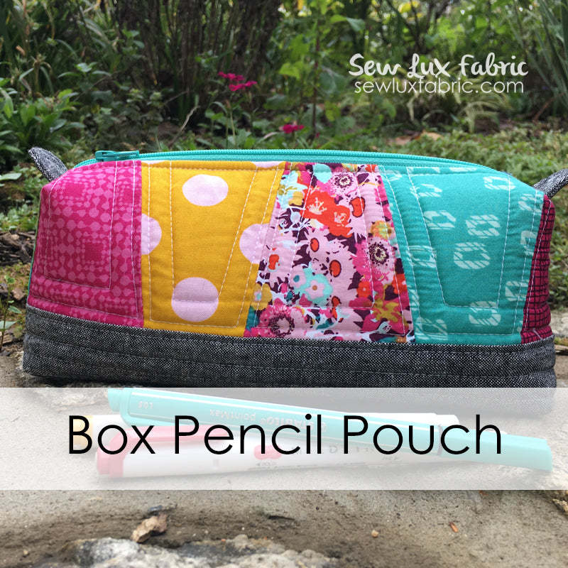 Box Pencil Pouch Pattern PDF – Sew Lux Fabric