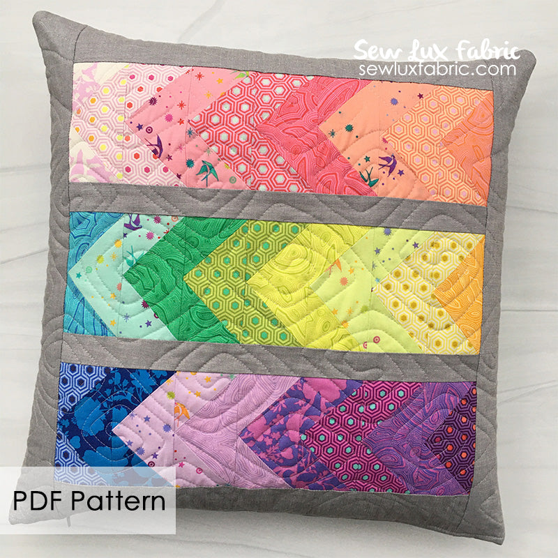 Cascade Pillow Pattern - PDF – Sew Lux Fabric