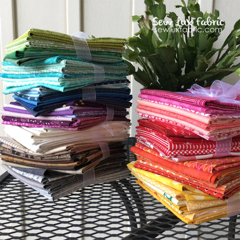 Color Builder Fat Quarter Grab Bag Bundle - Choose Color – Sew Lux Fabric